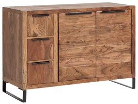furniture-nabytek.cz - Masivní umyvadlo Sidora light I z akáciového dřeva, lakované, hnědé – 105×45×74 cm