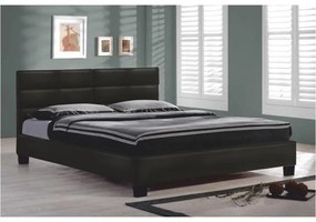 Manželská postel 160 cm Mivory černá (s roštem). 779309