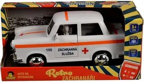 MaDe 98528 - Auto ambulance retro na setrvačník 6 x 17 x 8 cm