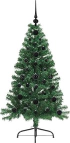Umělý osvětlený vánoční stromeček Zelená 120 cm PVC 3396990