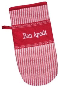 SCANquilt chňapka BON APETIT červenobílá 15 x 30 cm