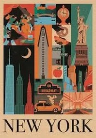 CLEMENTONI Puzzle New York - Ikony města / 1000 dílků / od 14 let