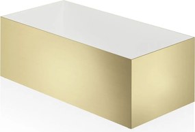 Koupelnová dóza Corner 25 cm zlatá mat