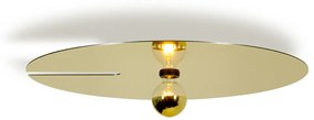 Stropní či nástěnné zrcadlové svítidlo Mirro Ceiling / Wall Barevná varianta: Černá / Zlatá, Průměr: 750 mm