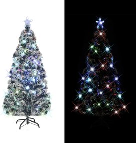Umělý vánoční stromek se stojanem a LED 210 cm optické vlákno,  242428 HangarStore.cz