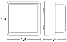 Steinel 078645- LED Nástěnné svítidlo se senzorem L 845 SC 9W/230V IP44 antracit