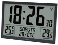 JVD RB9412.1 - Velké digitální hodiny s názvem dne v češtině a venkovní teplotou