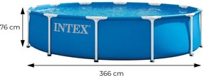 INTEX 28210ND – kruhový rámový zahradní bazén 366 x 76 cm