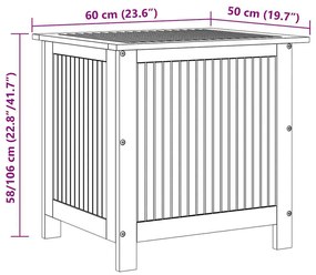 vidaXL Marketos Zahradní úložný box 60 x 50 x 58 cm masivní akáciové dřevo
