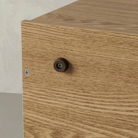 Botník s sedákem a úložným prostorem TORI, 100 x 50 x 35 cm, hnědá