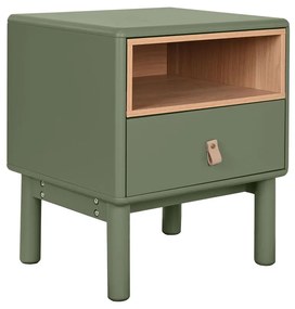 Home ESPRIT Zelený dřevěný noční stolek ESPRIT - 48 x 40 x 55 cm