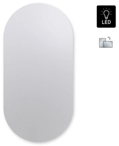 Oválné zrcadlo do koupelny s LED osvětlením - 120 x 60 cm - Ambiente Oval