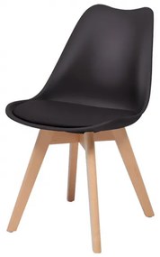 Sada dvou moderních židlí Jazz, Barva: přírodní / černá