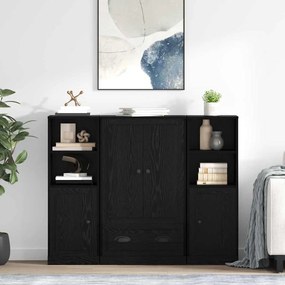 Vysoký bufet 3 ks Černý dub 132 x 35,5 x 103,5 cm 3402676
