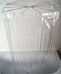 Ridder, OMBRELLA skládací sprchová kabina, 100x70cm, průhledná, 58200