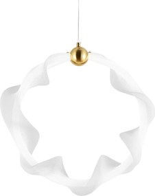 Toolight Toolight, LED závěsné osvětlení 22W, 4000K, 1540lm, G014-1CP, bílá-zlatá, OSW-06361