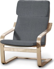 Sedák na křeslo IKEA Poäng barva šedá látka pletený vzor