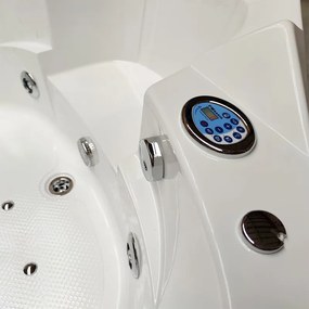 BPS-koupelny Hydromasážní vířivá vana Orino 632 135x135 s ohřevem vody