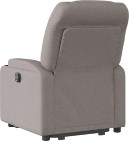 Zvedací polohovací křeslo taupe textil 3204604