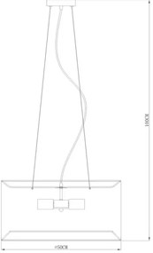 Zuma Line RLD93139-4B - Lustr na lanku CAFÉ 4xE27/60W/230V černá