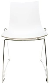 Židle F1M DELUXE -bílá - plast / kov