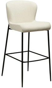 OnaDnes -20% ​​​​​Dan-Form Bílá látková barová židle DAN-FORM Glam 78 cm