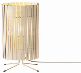Dřevěná stolní lampička Kerflights T2 Dekor: Bílý