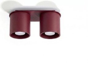 Sollux Lighting Stropní svítidlo ORBIS 2 bordó
