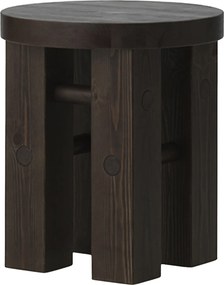 Výprodej Normann Copenhagen designové stoličky Fyr Stool - tmavě hnědá