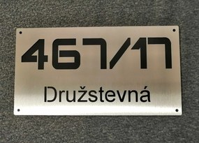Domovní číslo tabulka 10b Velikost: 47 x 25 cm (XXL)