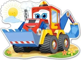 Castorland 120024 Veselý bagr MAXI / 12 dílků / od 3 let