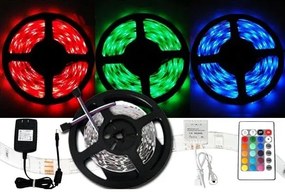 Zaparkorun Barevný LED pásek 5050 - 5 metrů - kompletní set