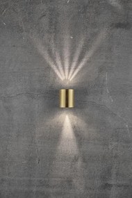 NOR 49701035 Venkovní nástěnné svítidlo Canto 2 2x6W LED mosaz čirá - NORDLUX