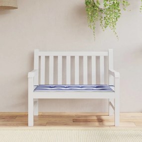 vidaXL Poduška na zahradní lavici 100x50x3 cm oxfordská látka [43193] Barva: Modro-bílá