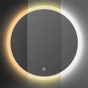 Rea Zrcadlo ⌀70 cm s regulovatelným LED osvětlením