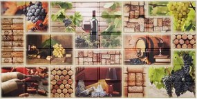 GRACE Obkladový 3D PVC 96 x 48 cm panel Wine