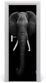 Samolepící fototapeta na dveře Africký slon 85x205 cm