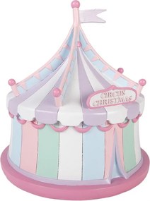 Vánoční dekorace cirkusový stan Pastel Christmas Chic - Ø 21*22 cm