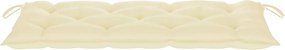 Zahradní lavice s poduškou 120 cm bambus 3063893