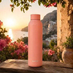 Quokka Solid broskvová / Termoláhev / nerezová, dvouplášťová / 850 ml