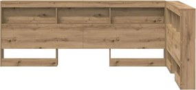 Úložné čelo postele Artisanový dub Kompozitní dřevo 3335484