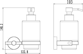 Novaservis - Dávkovač mýdla Mephisto chrom, 6855,0