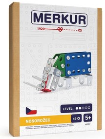 Stavebnice MERKUR Nosorožec mini 49ks v krabici 13x18,5x3cm
