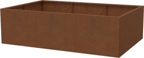 BestBerg Vyvýšený cortenový zahradní záhon  BBGR-640CT / 640 l / 150 x 100 x 43 cm / corten
