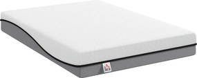 HOMCOM Matrace 140x200 cm H3 středně tvrdá, výška 20 cm, ergonomická, prodyšná z gelové paměťové pěny, Öko-Tex & CertiPUR