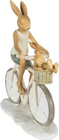 Dekorace králíčků na kole - 18*7*22 cm