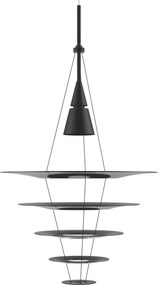 Závěsná lampa Enigma 54,5 cm černá