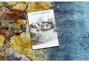 Dywany Luszczow Dětský kusový koberec MIRO 51709.803 pratelný  Abstrakce protiskluz, modrý / zlato Rozměr koberce: 140 x 190 cm