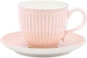 Šálek s podšálkem Alice Pale Pink 200 ml Green Gate