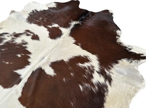 Koberec kusový hovězí kůže 3,9 m2, hnědobílá 1031